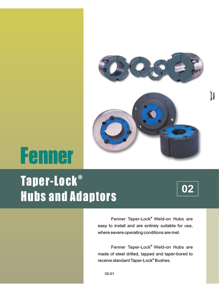 Taper Lock Hubs and Adaptors | PDF | Screw | Tools