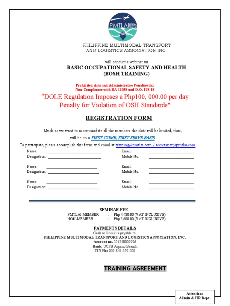 Bosh - Registration Form | Download Free PDF | Business Law | Civil Law ...