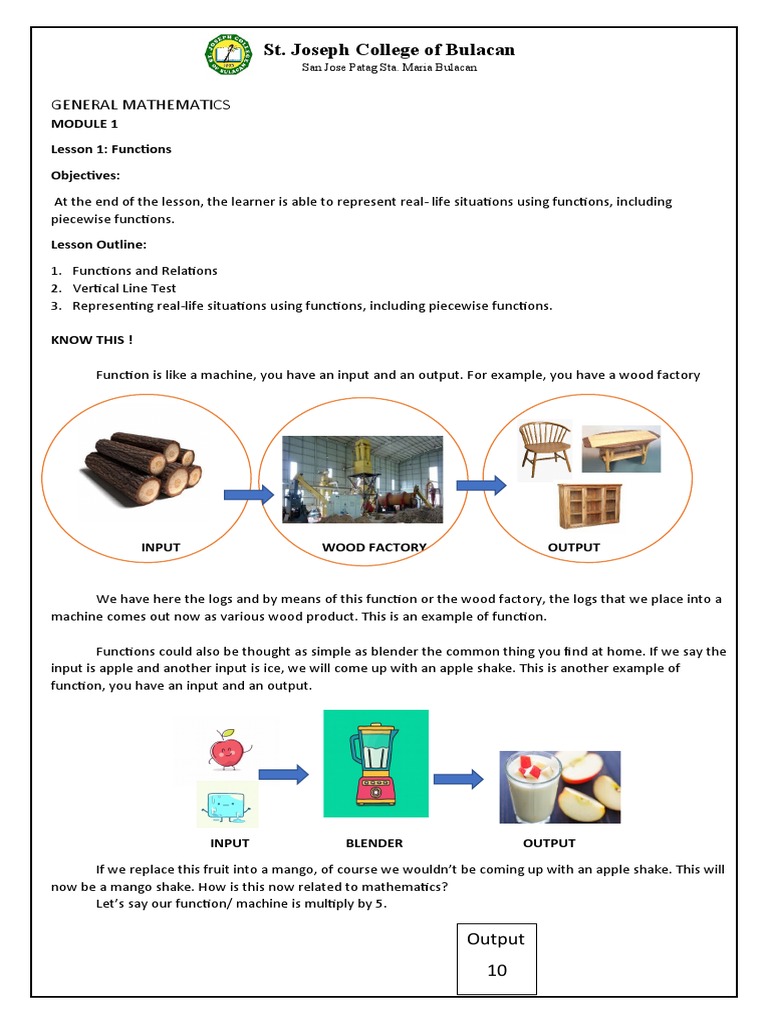 Modeling Real-World Situations with Functions: A Lesson on Representing ...
