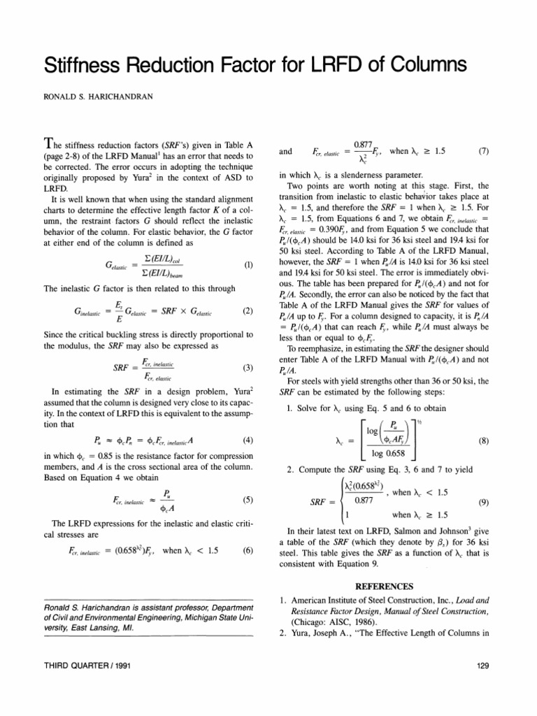 Stiffness Reduction Factor | Download Free PDF | Elasticity (Physics ...