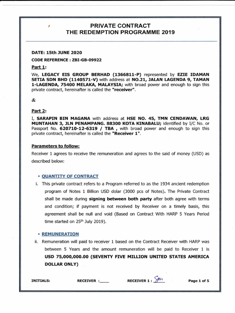 Private THE Programme: Contract Redemption 2019 | PDF | Civil Law ...