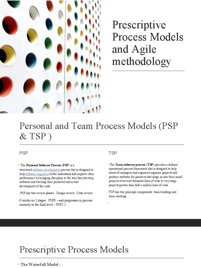 Prescriptive Process Models and Agile Methodology | PDF | Software ...