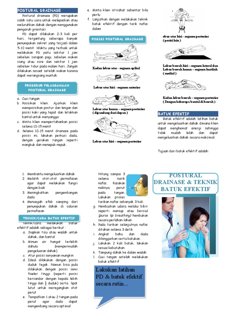 Posisi Dahak dalam Drainase Postural | PDF | Kesehatan Holistik