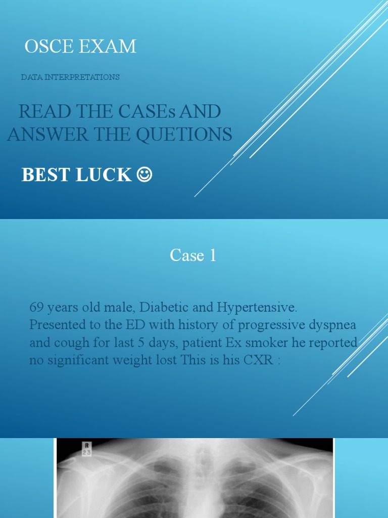 Final Osce Exam | PDF | Medicine | Diseases And Disorders