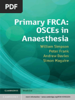 Anesthesia OSCE | PDF | Anesthesia | Health Care