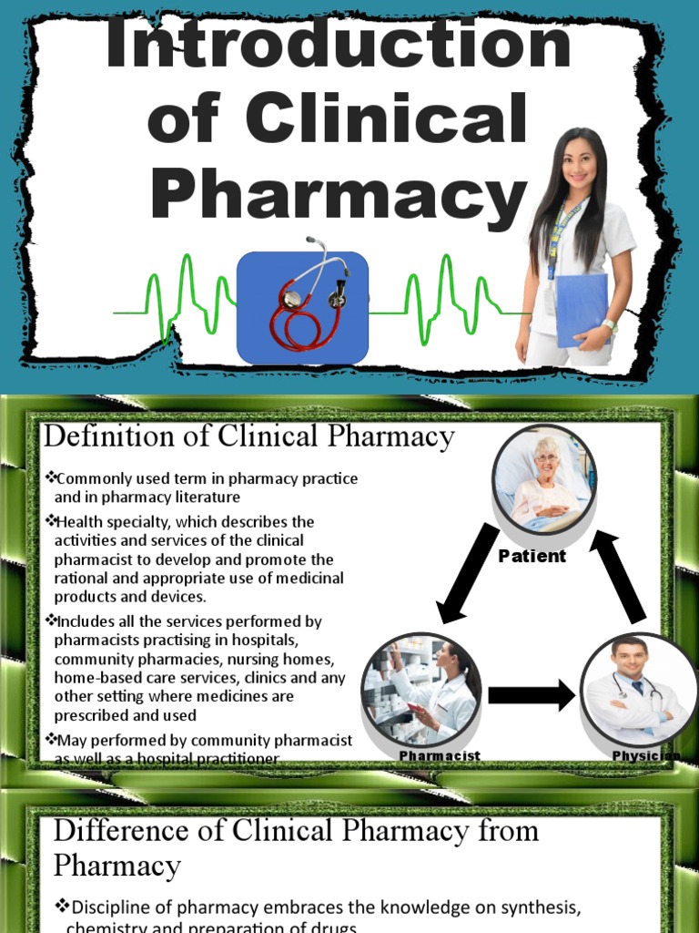 Introduction of Clinical Pharmacy | PDF | Pharmacy | Medical Prescription