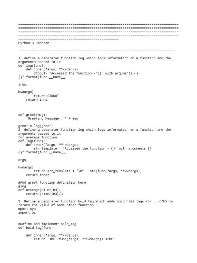 Decorators 2txt | Download Free PDF | Control Flow | Software Engineering