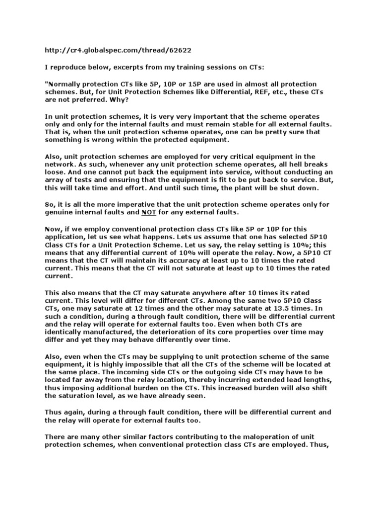 Why To Use Class X CT | PDF | Ct Scan | Relay