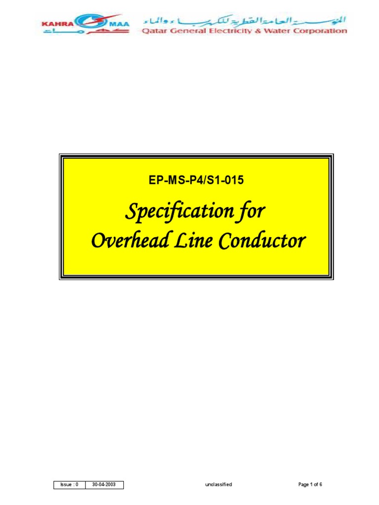 EP-MS-P4-S1-015 - OHL Conductor | PDF | Electricity | Electromagnetism