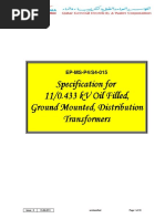 NTDC Specs For Distribution Transformer | PDF