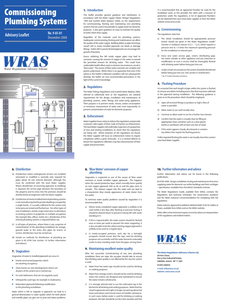 Guidelines for Plumbing System Commissioning | PDF | Plumbing | Pipe ...