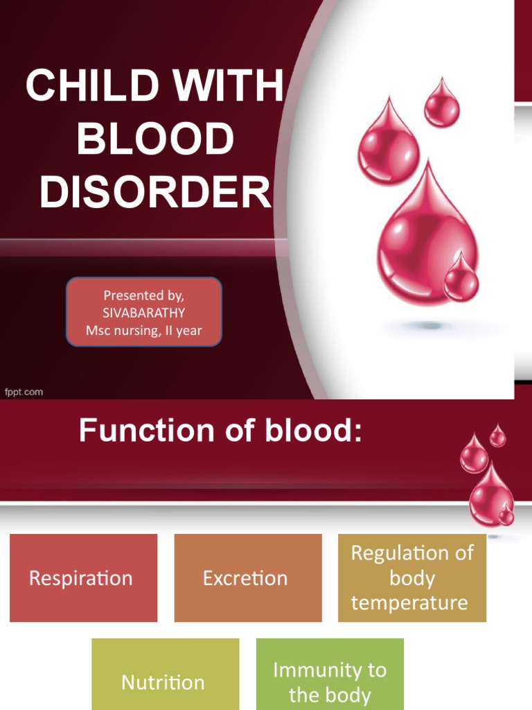 Pediatric Blood Disorders Overview | PDF | Coagulation | Hemostasis