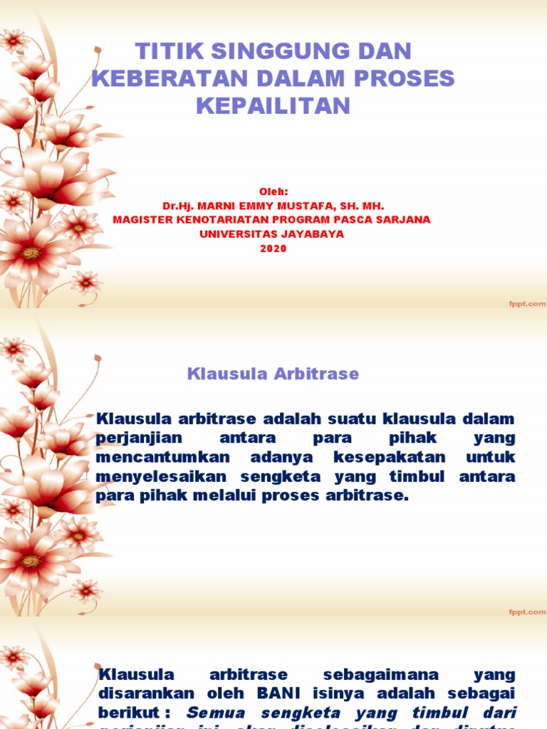 Titik Singgung Dan Keberatan Dalam Proses Kepailitan | PDF