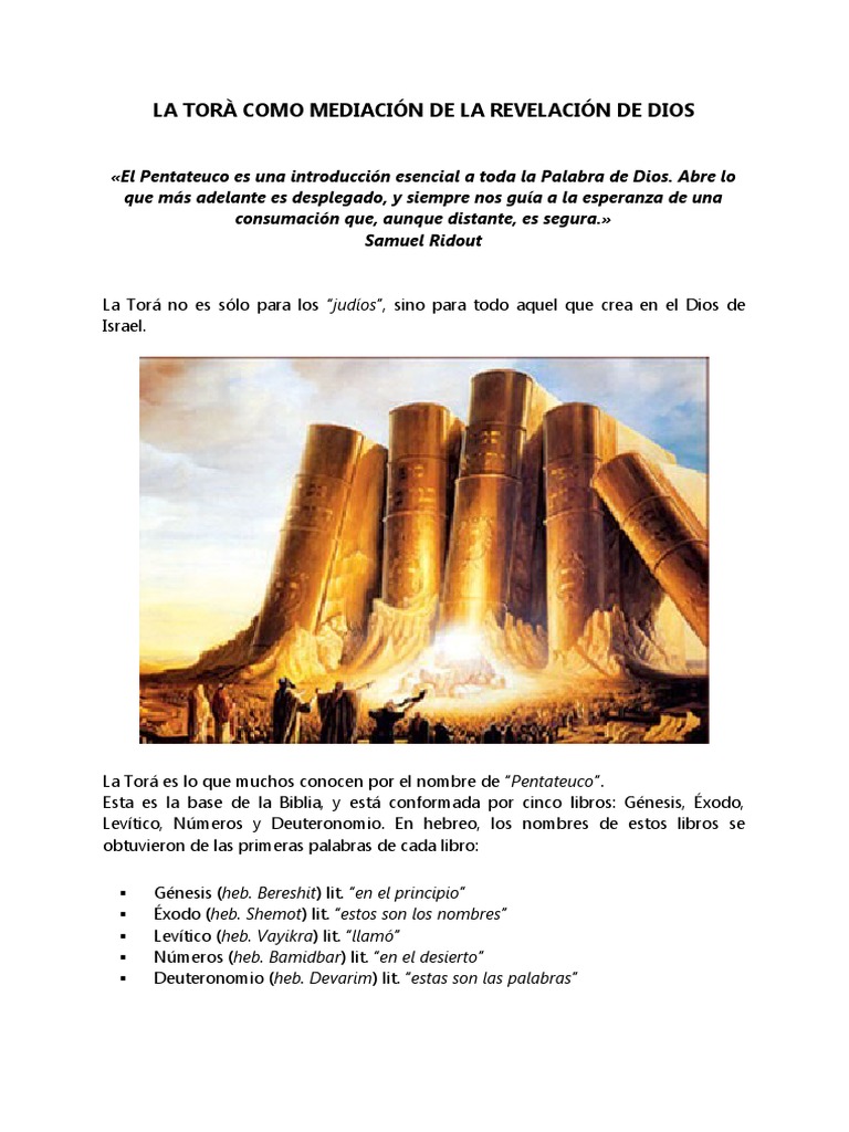 Folleto La Tora | PDF | Tora | Libro de Deuteronomio