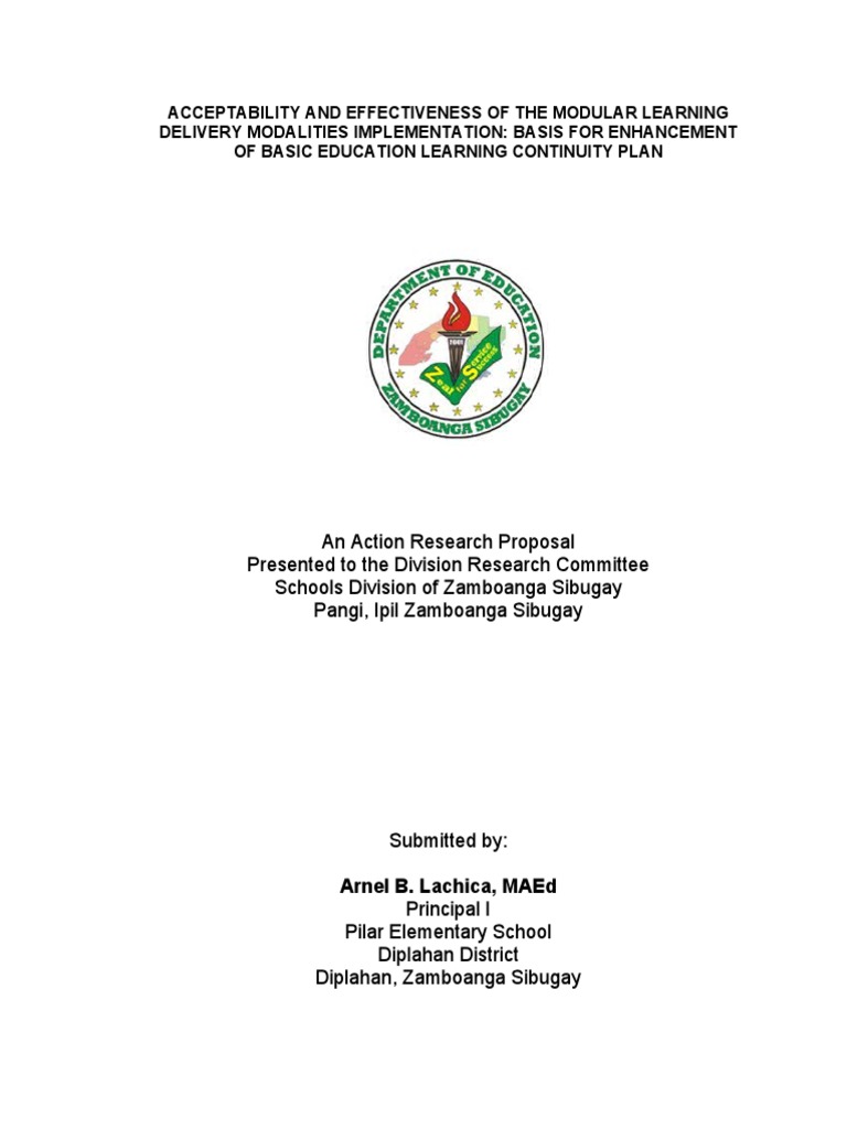 Modular Learning Delivery Effectiveness | PDF | Sampling (Statistics ...