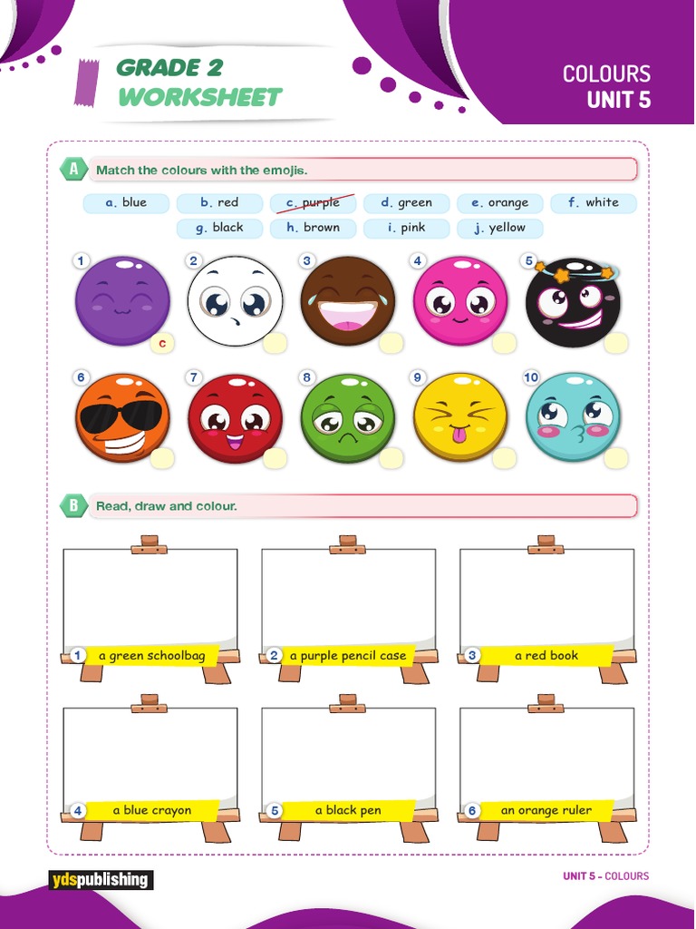 Grade 2 Online Worksheet Unit 5 | PDF