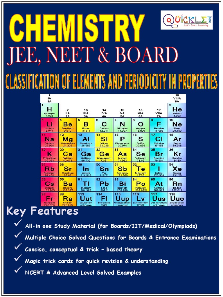 Periodic Table Classification Overview | PDF | Periodic Table | Ion