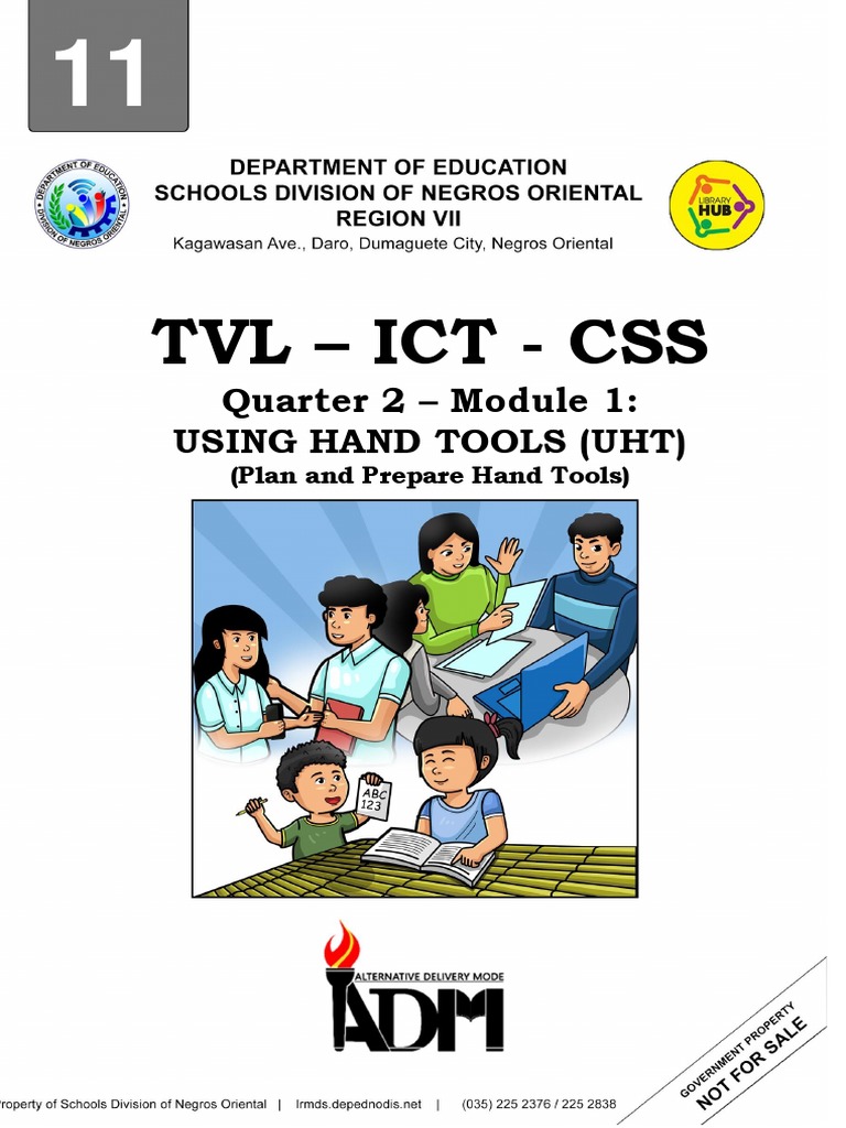 TVL ICT CSS 11 Q2 Module1 Using Hand Tools | PDF | Electrostatic Discharge | Blade