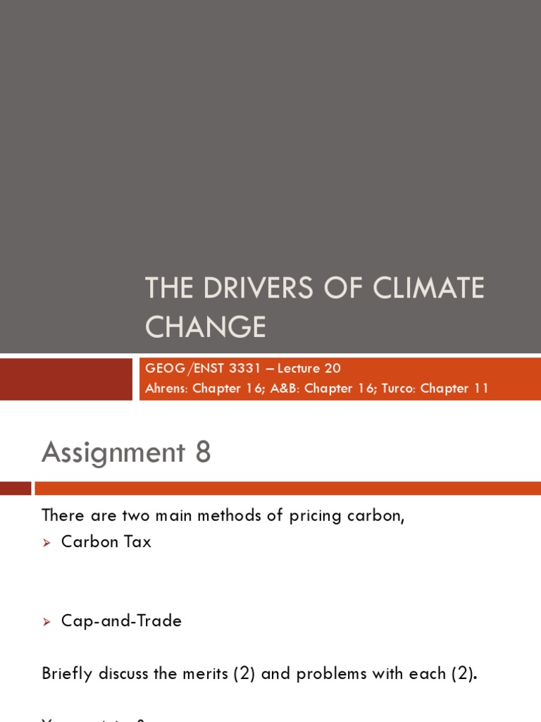 An Analysis of the Key Drivers and Feedbacks Causing Climate Change ...