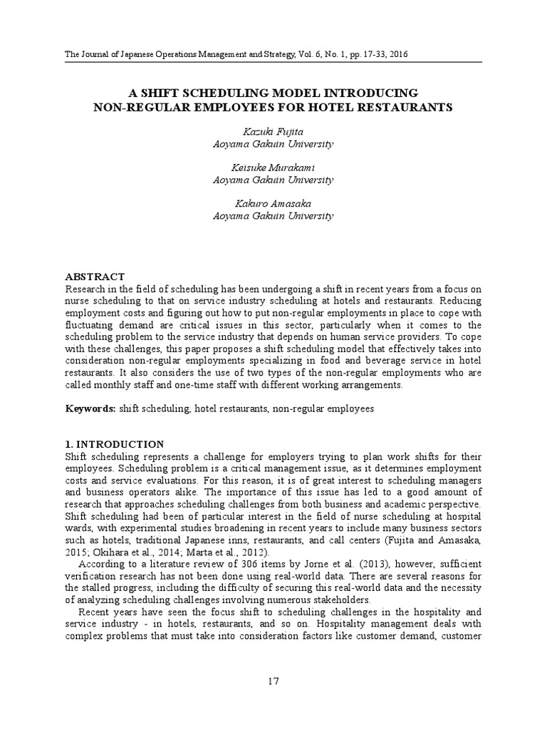 Non Regular Employees | PDF | Restaurants | Employment