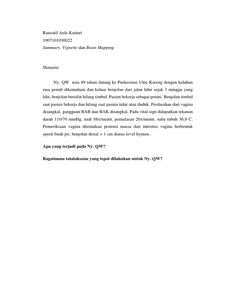 Prolaps Uteri, Sistokel, Dan Rektokel | PDF | Sains & Matematika