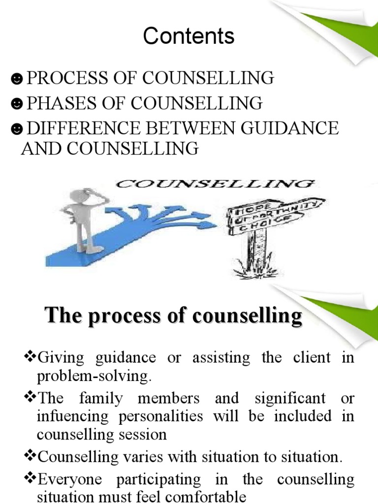 Process of Counselling Phases of Counselling Difference Between ...