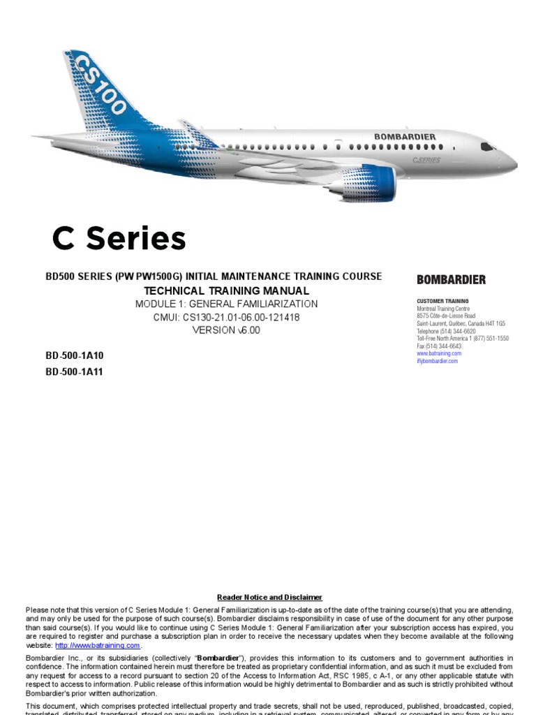Airbus A220 Technical Training Manual - General Familiarization ...