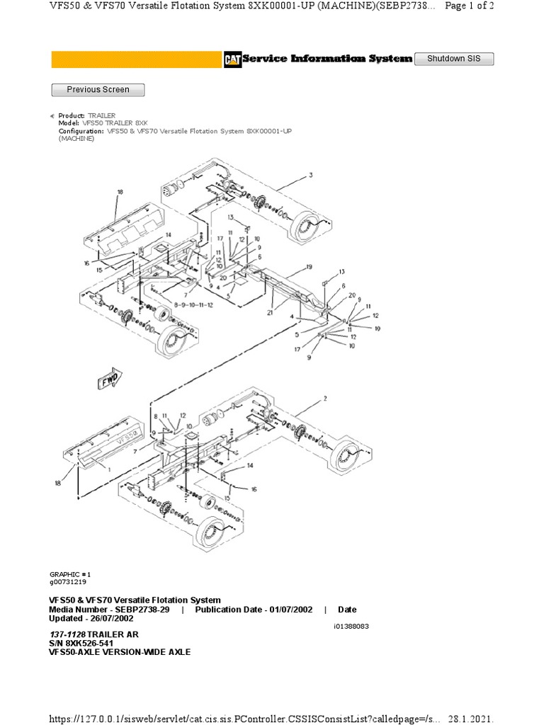 Shutdown SIS: Trailer Vfs50 Trailer 8Xk VFS50 & VFS70 Versatile ...