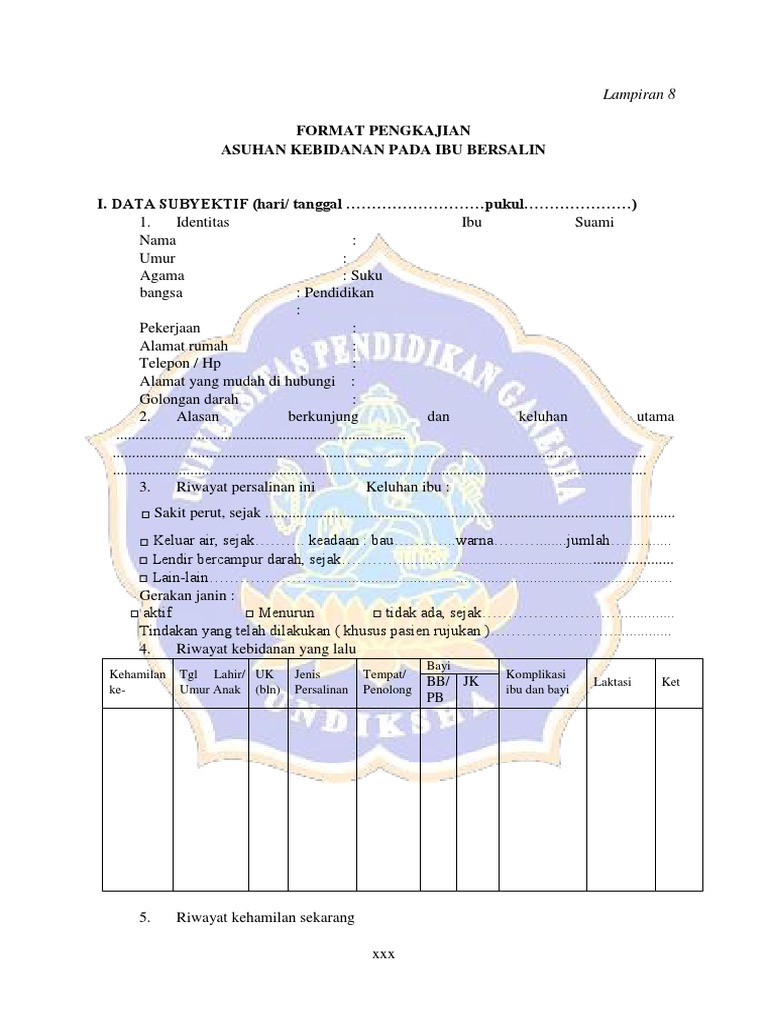 Asuhan Kebidanan Pada Ibu Bersalin | PDF Asuhan Kebidanan Pada Ibu Bersalin | PDF