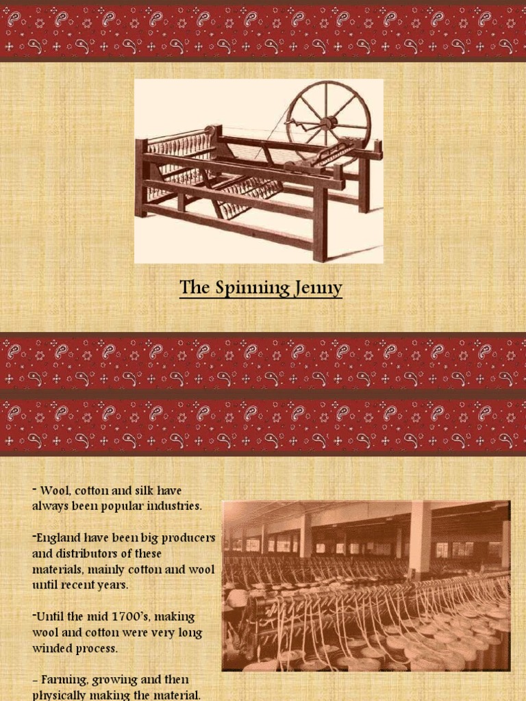 The Spinning Jenny's Impact on Cotton Industry | PDF