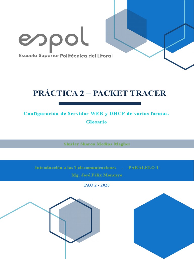Tarea2 - Packet Tracer Glosario | PDF | Dirección IP | Enrutador (Computación)