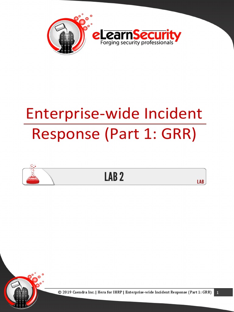 Enterprise-Wide Incident Response (Part 1: GRR) | PDF | Malware ...