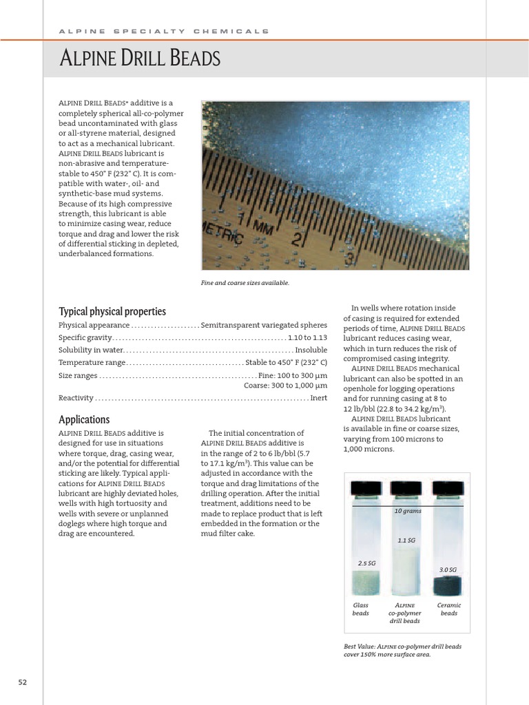 Alpine Drill Beads | PDF | Drill | Lubricant
