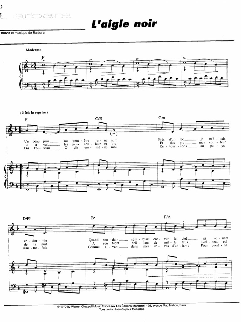 L'aigle Noir (Barbara) | PDF