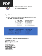 Pagsasaling Wika-Worksheets | PDF