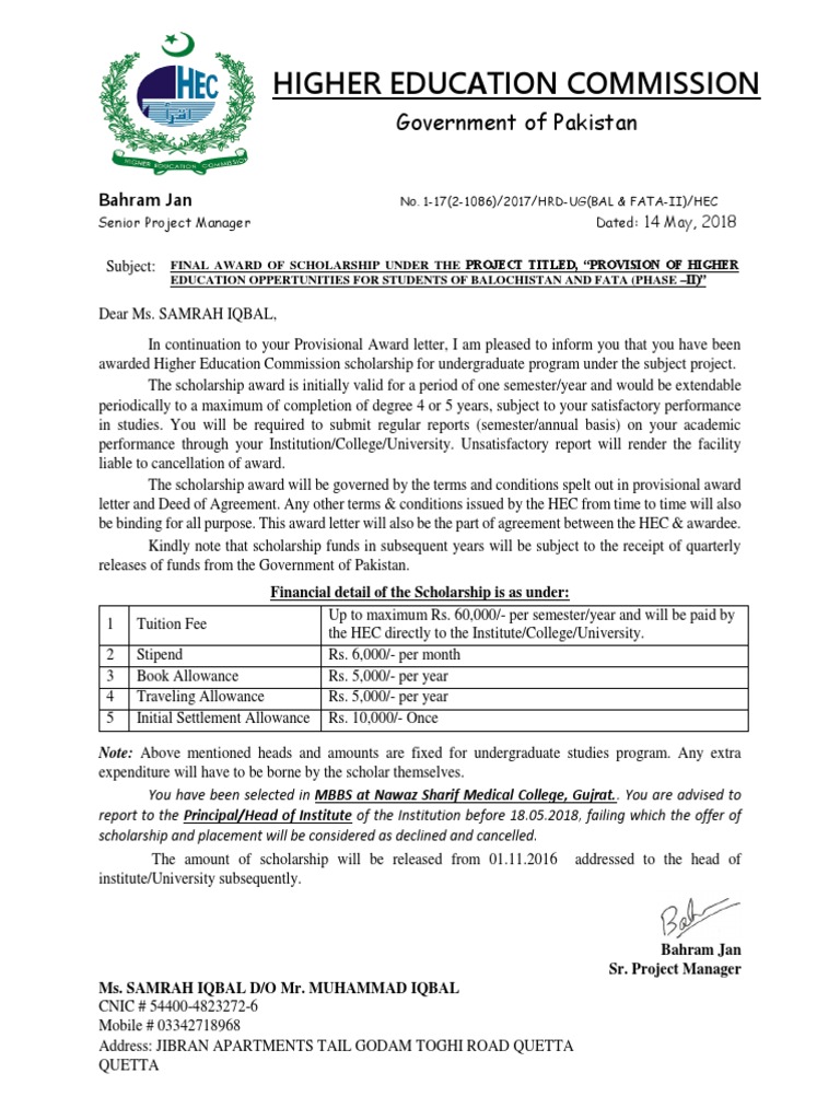 All Placement Letters of Students.136 | PDF | Academia | Students