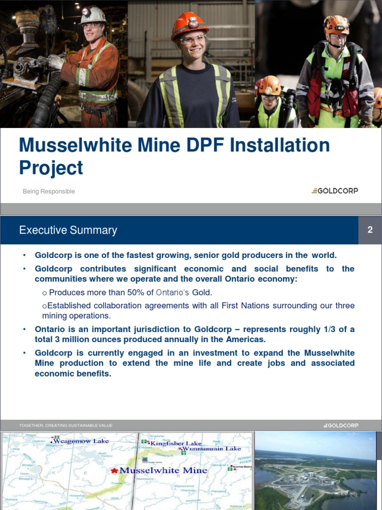 Goldcorp Musselwhite DPF Final | PDF | Mining | Natural Environment