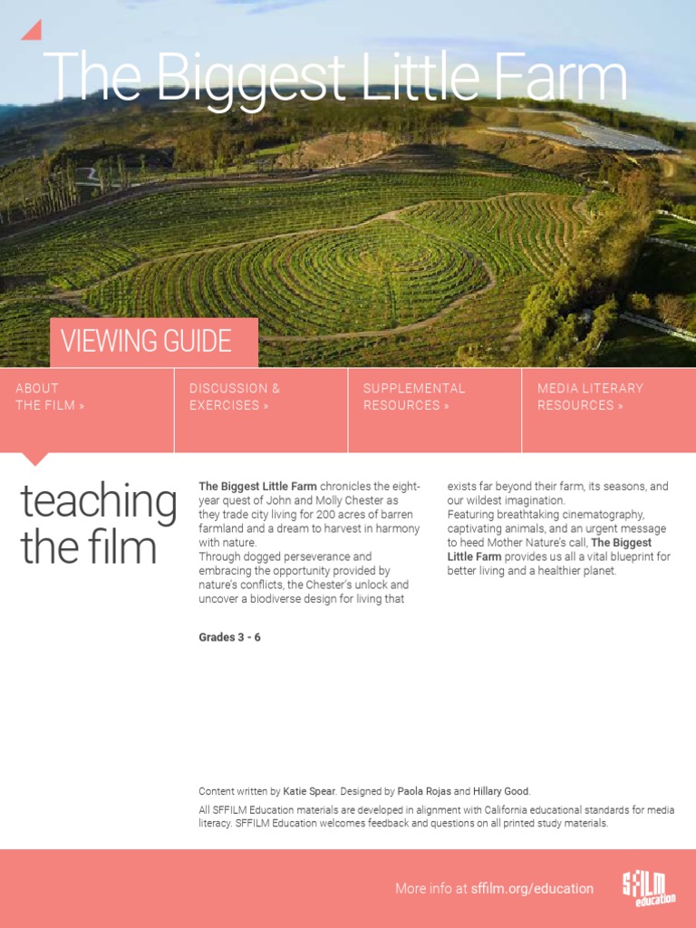 The Biggest Little Farm Viewing Guide | PDF | Documentary Film | Mass Media