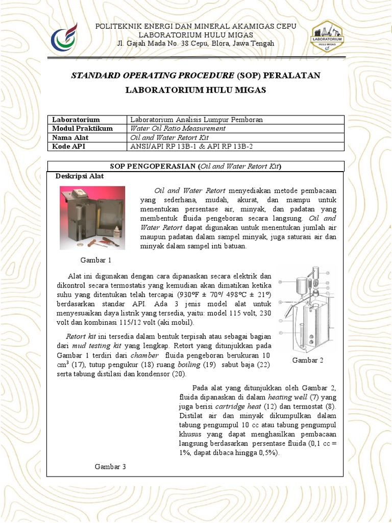 SOP Retort Kit | PDF | Griya & Taman