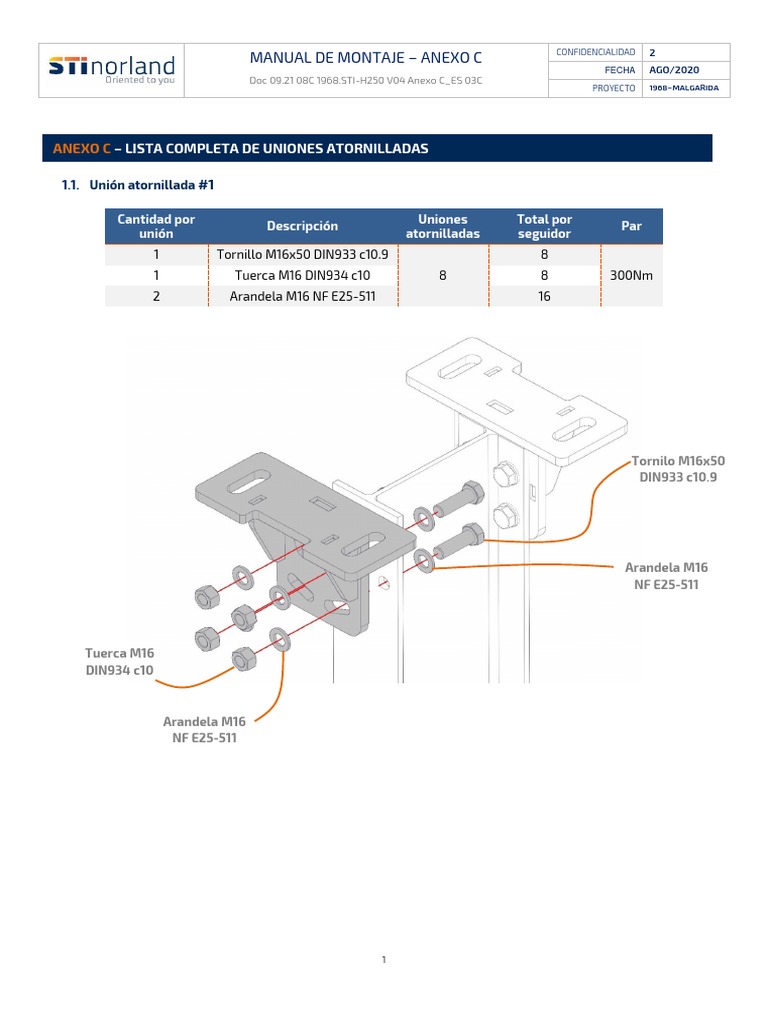 STI Pares de Apriete | PDF | Arandela (Hardware) | Tuerca (Hardware)