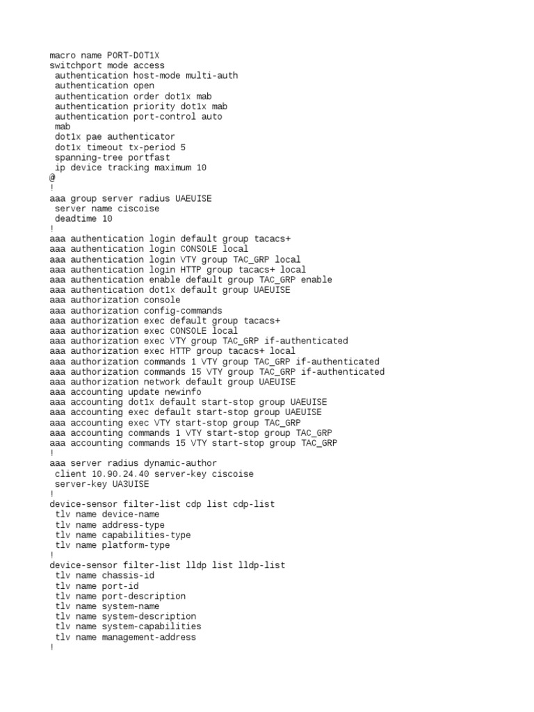Dot1x Mab | PDF | Radius | Communications Protocols