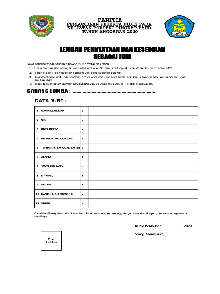Pernyataan Dewan Juri LOMBA | PDF