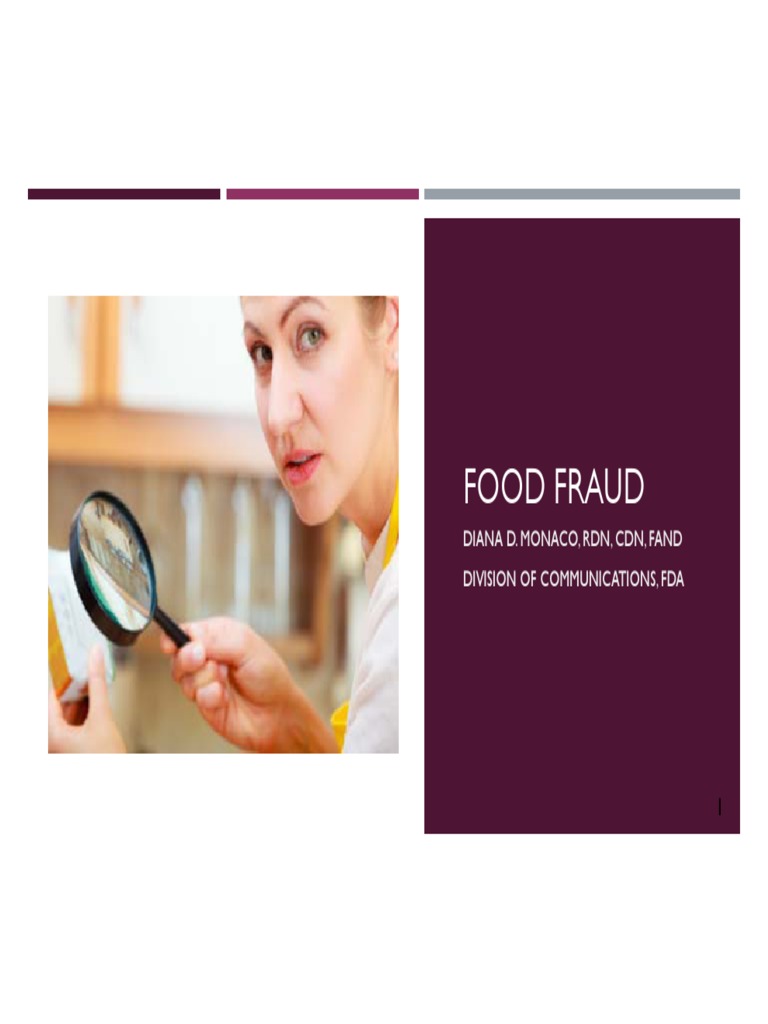 Food Fraud | Download Free PDF | Food And Drink | Foods