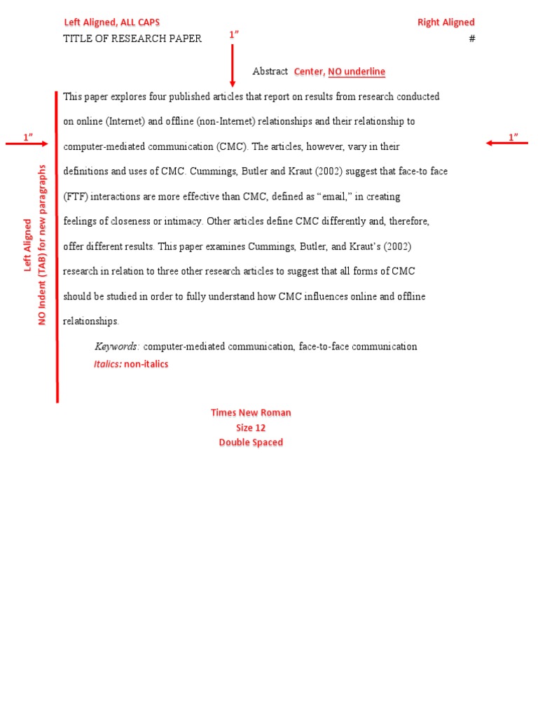 Abstract Formatting | PDF