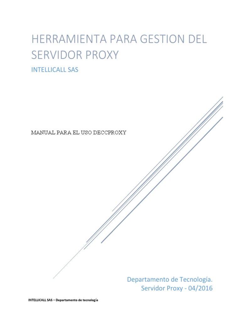 MANUAL DE USO SERVIDOR PROXY v1 | PDF | Servidor proxy | Dirección IP