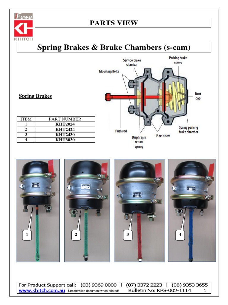 Brake Parts Reference Guide | PDF