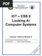 TLE-ICT-CSS 10-Q1 - ICCS Week 1 | PDF | Operating System | Graphical User Interfaces