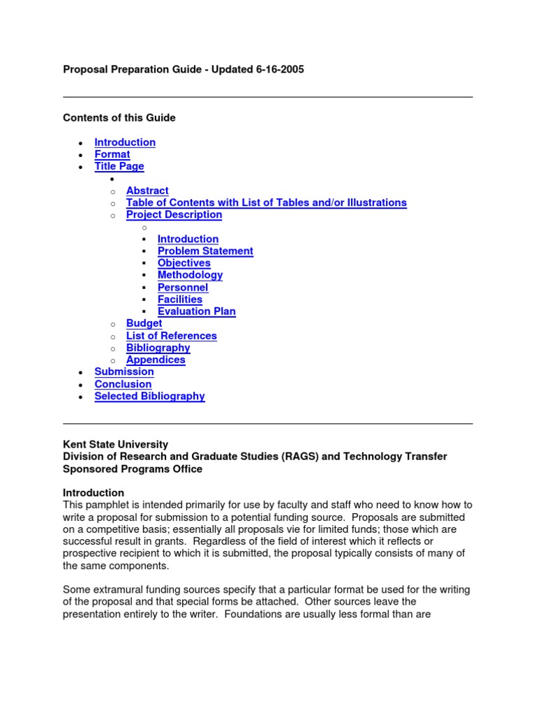 Proposal Preparation Guide | PDF | Career & Growth | Art