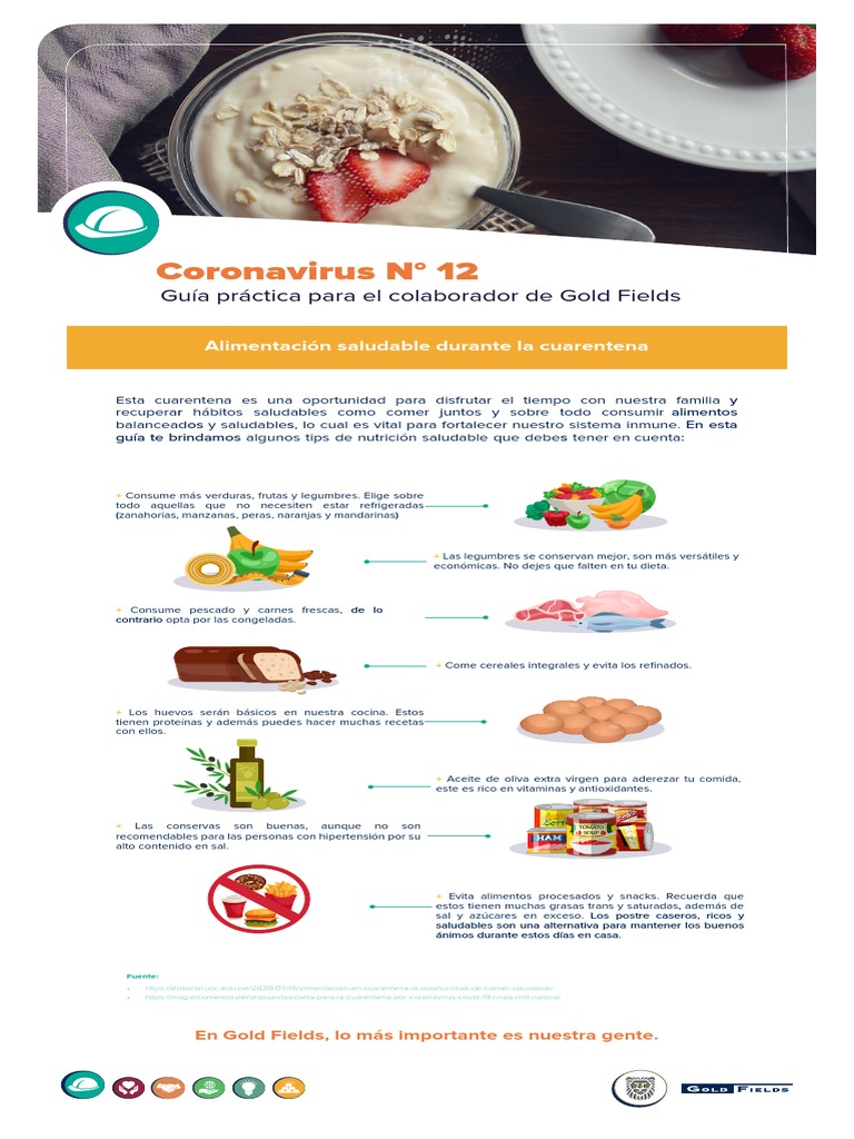 Alimentación saludable en cuarentena | PDF | Legumbre | Alimentos