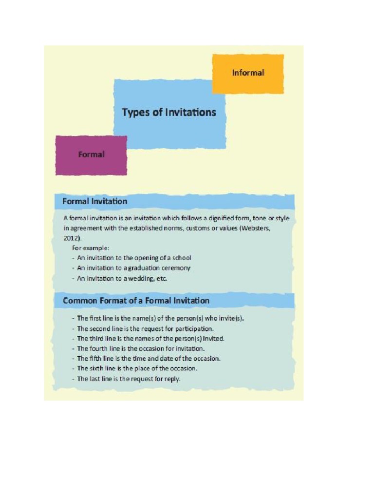Formal Invitation - Grade Xi | PDF